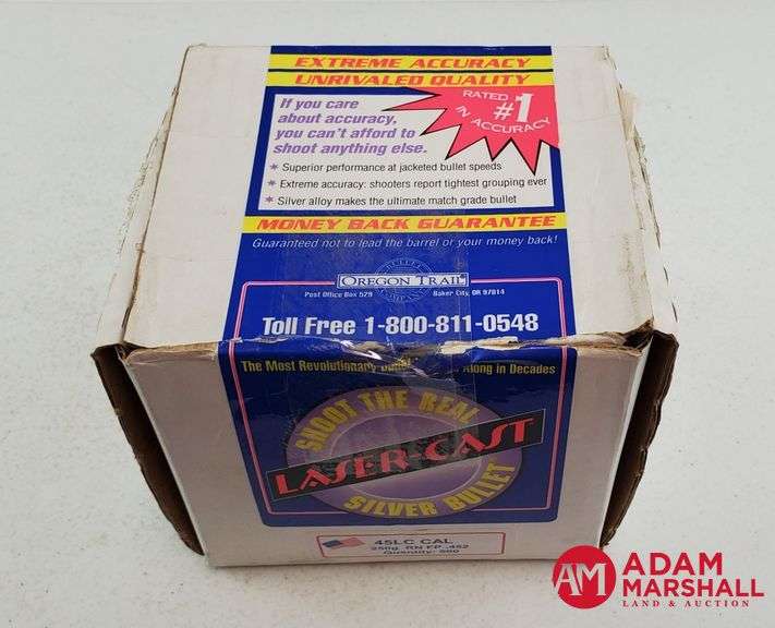Bullets - Laser-Cast 45 LC 250 Gr .452 (500) - Adam Marshall Land ...