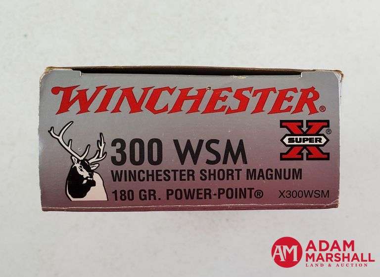 Winchester Super-X 300 WSM - 180 Gr Power-Point (1 X 20) - Adam Marshall Land & Auction, LLC