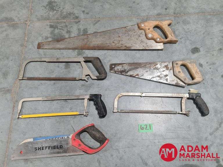 (6) Assorted Hand Saws - Adam Marshall Land & Auction, LLC