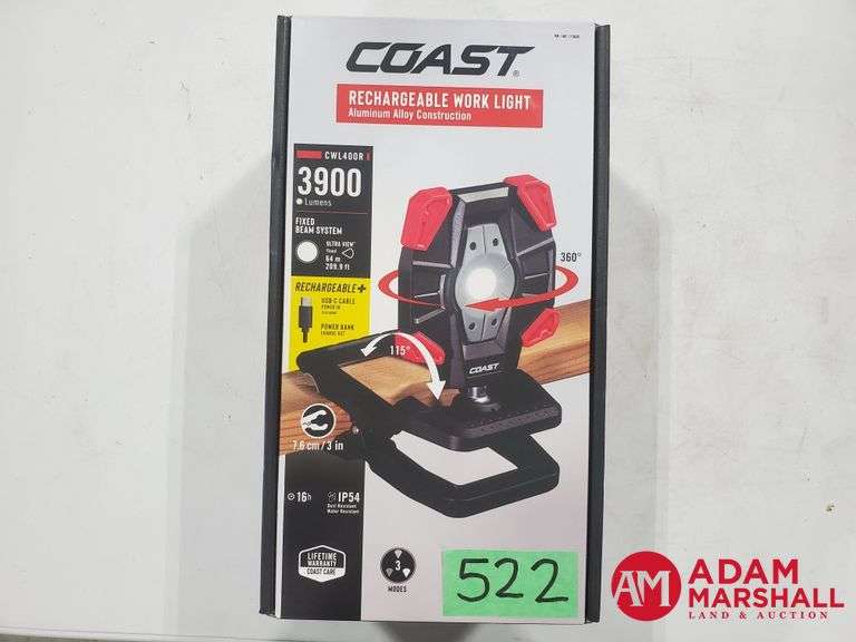 Coast CWL400R Rechargeable Work Light NIB - Adam Marshall Land ...