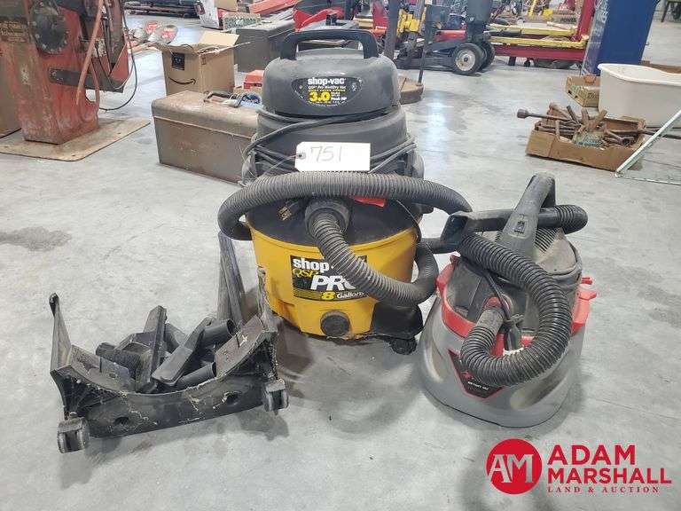 8-Gallon Shop-Vac with Attachments & 2.5-Gallon Husky Wet/Dry Vac ...