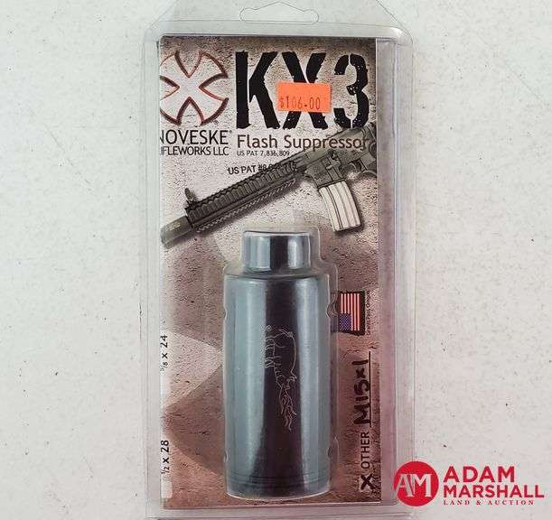 Noveske KX3 M15x1 Flash Suppressor - NIB - Adam Marshall Land & Auction, LLC
