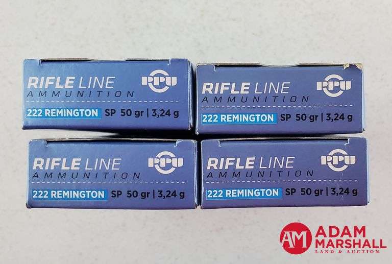 PPU Rifle Line 222 Rem - 50 Gr SP (4 X 20) - Adam Marshall Land ...