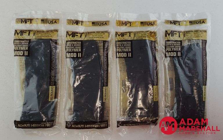 (4) MFT Mod II AR15/M4 30 Rd Poly Magazines - Adam Marshall Land ...