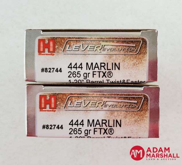 Hornady Leverevolution 444 Marlin - 265 Gr FTX (2 X 20) - Adam Marshall ...