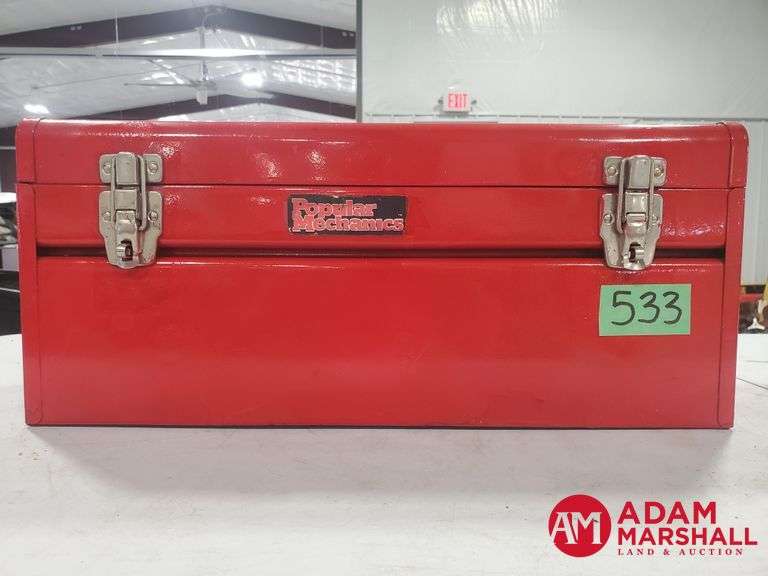 Popular Mechanics 20" Tool Box with Contents - Adam Marshall Land ...
