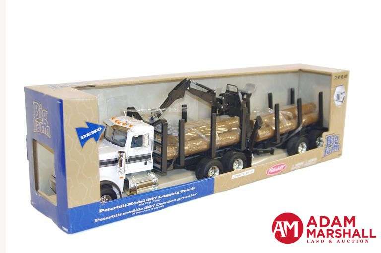 Peterbilt Model 367 logging truck and pup trailer - Adam Marshall Land ...