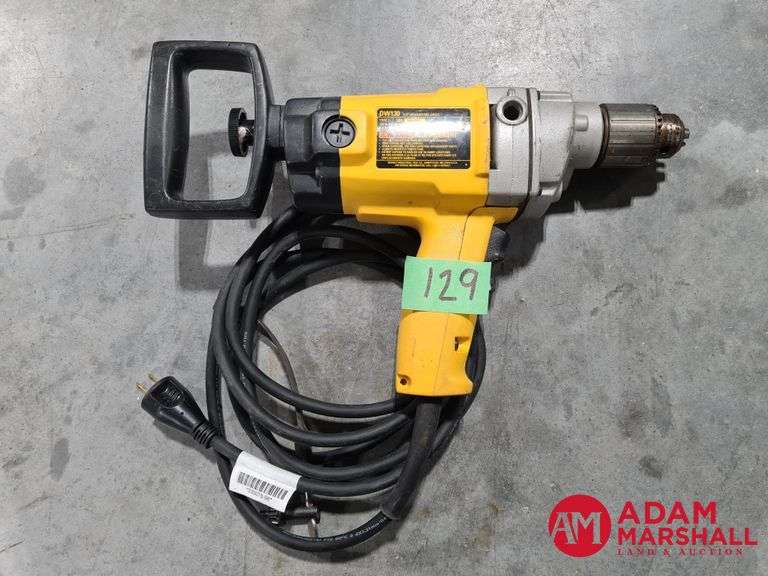 DeWalt DW130 1/2" Corded Reversing Drill - Adam Marshall Land & Auction ...