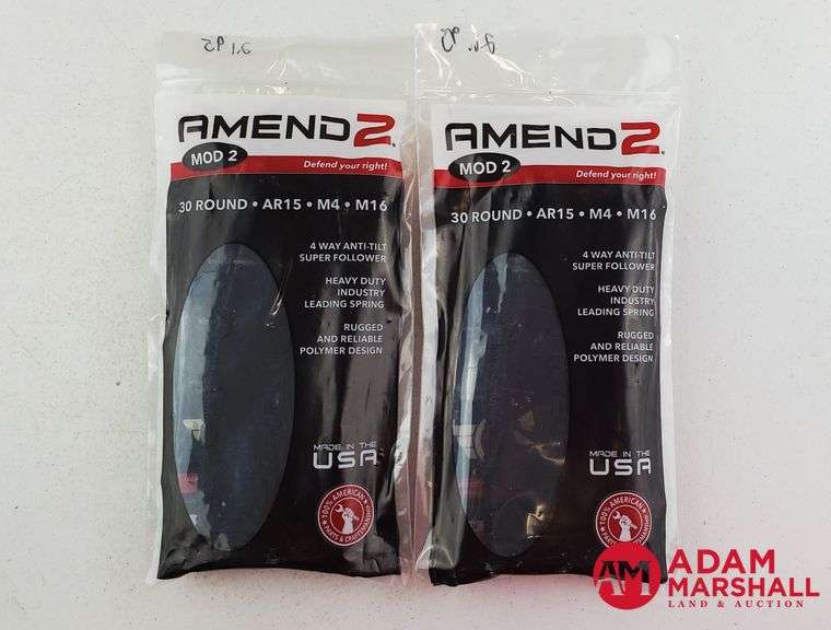 (2) Amend 2 Mod 2 AR15/M4/M16 30 Rd Magazines - Adam Marshall Land ...