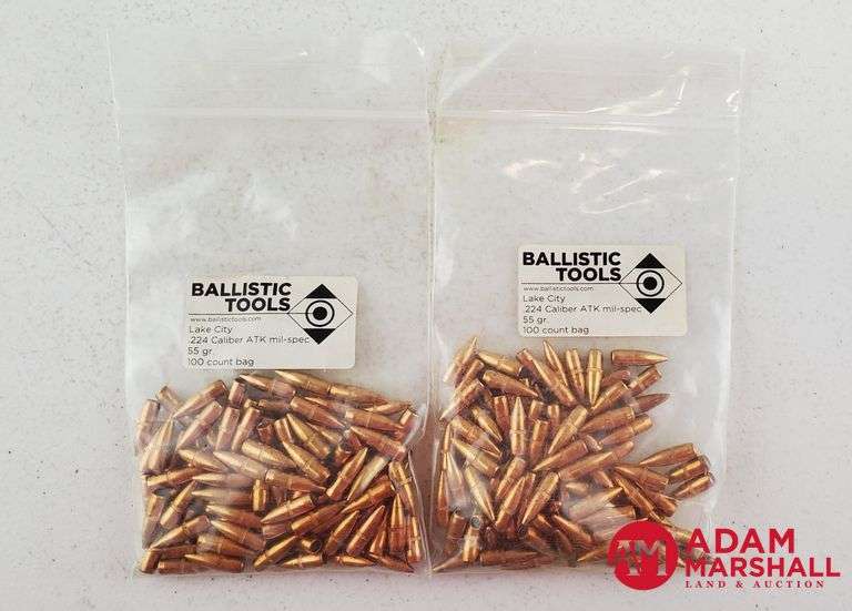 Bullets - Ballistic Tools Lake City .224 Cal ATK Mil-Spec 55 Gr (200 ...