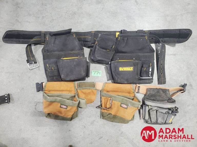 (2) Tool Belts (1) Extra Pouch - Adam Marshall Land & Auction, LLC