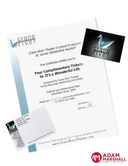 Four Complimentary Tickets to "It's a Wonderful Life" - Adam Marshall ...