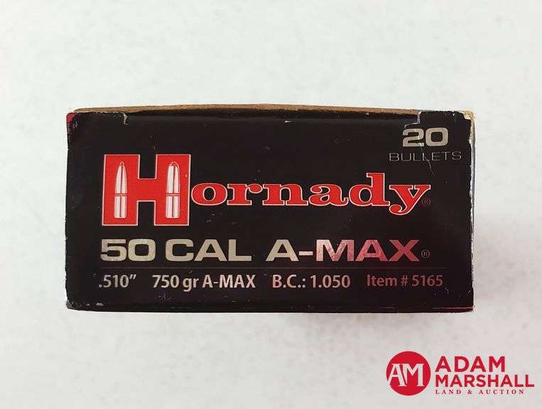Bullets - Hornady 50 Cal A-MAX .510" 750 Gr (20) - Adam Marshall Land ...