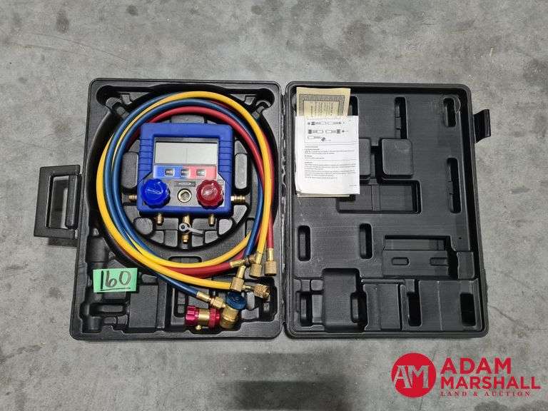 Blue Point by Snap-On R134a Digital Manifold Set with Manual Couplers ...