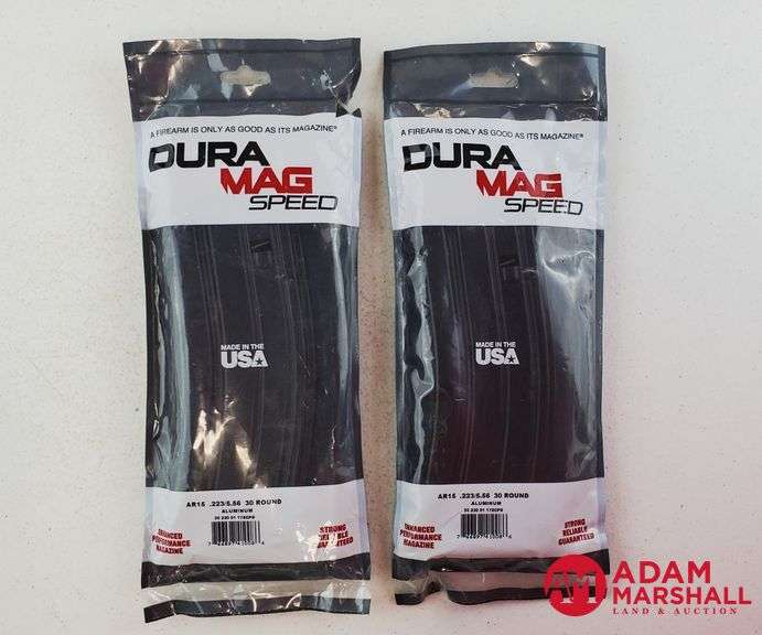 (2) Dura Mag Speed AR15 30 Rd Aluminum Magazines - Adam Marshall Land ...