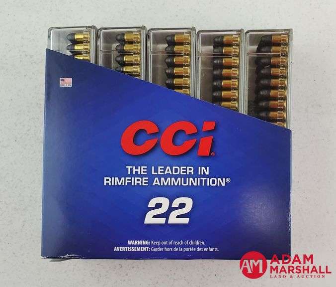 CCI 22 Short CB Pest Control - 29 Gr Lead Round Nose (5 X 100 = Display ...