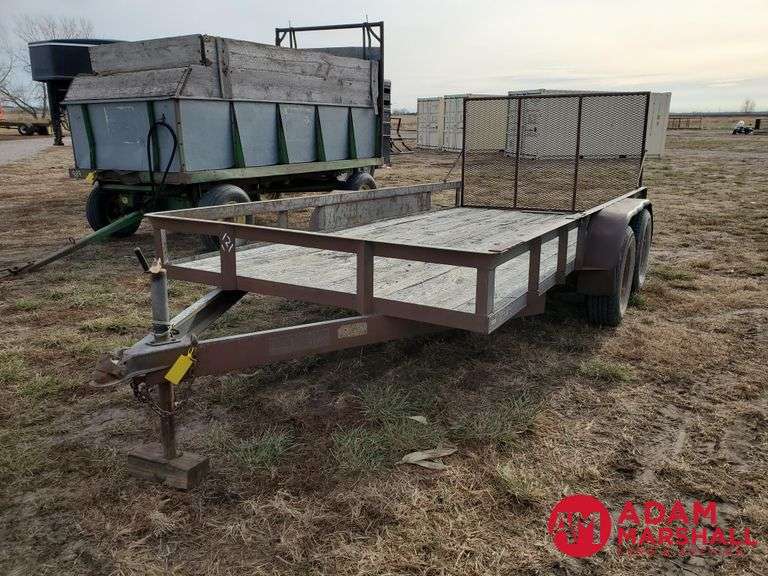 Gold Star Flatbed Trailer - 6x14FT - Adam Marshall Land & Auction, LLC