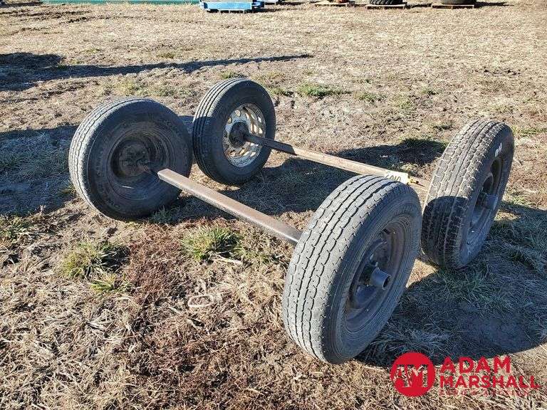 (2) Axles w/ Tires - 1,000 lb - Adam Marshall Land & Auction, LLC