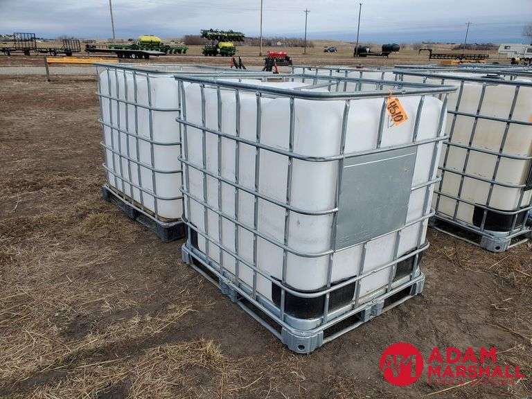 (2) Bulk Poly Chemical Totes - Adam Marshall Land & Auction, LLC