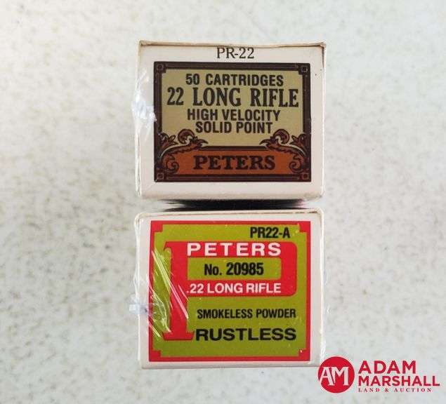 Peters 22 LR: High Velocity Solid Point (1 X 50) + RF Rustless (1 X 50 ...