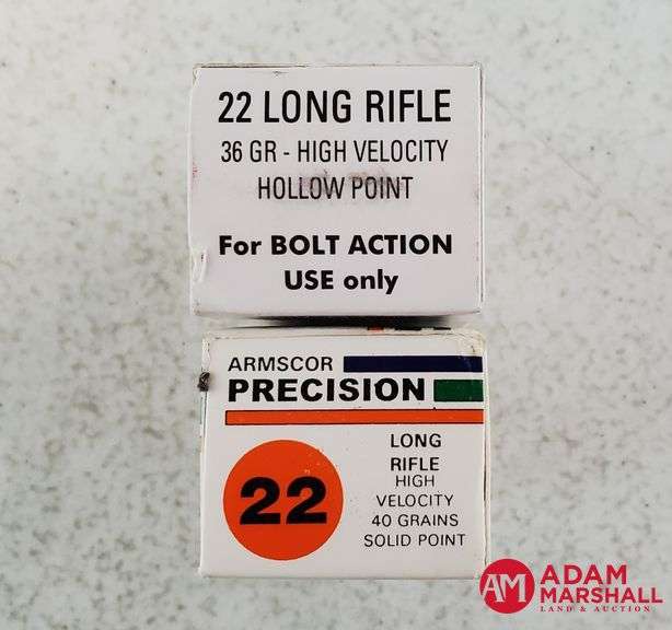 22 LR High Velocity: Armscor Precision 40 Gr Solid Point (1 X 50) + HP ...