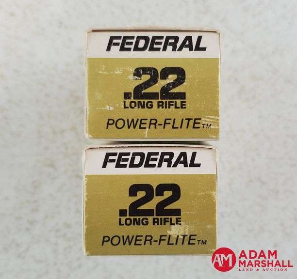 Federal Power-Flite 22 LR (2 X 50) - Adam Marshall Land & Auction, LLC