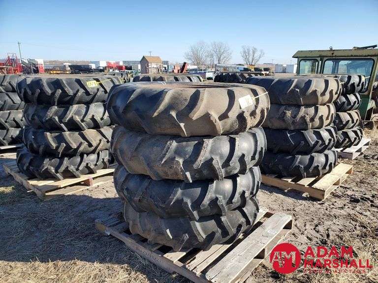 (4) Pivot Tires On Rims - 11.2-24, 8 Bolt - Adam Marshall Land ...