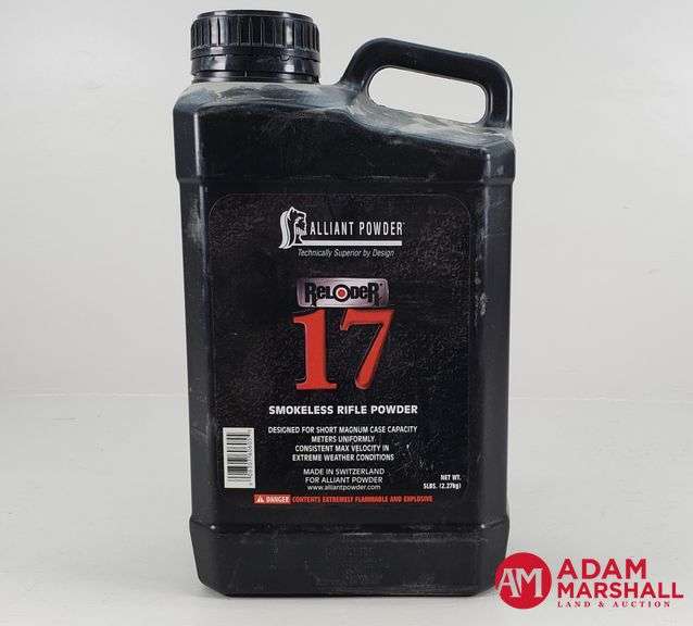 Alliant Reloader 17 Smokeless Rifle Powder (5 Lb) - Adam Marshall Land ...