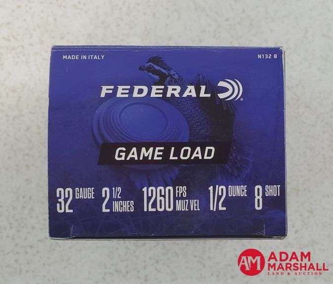 Federal Game Load - 32 GA, 2-1/2", 8 Shot (1 X 25) - Adam Marshall Land ...