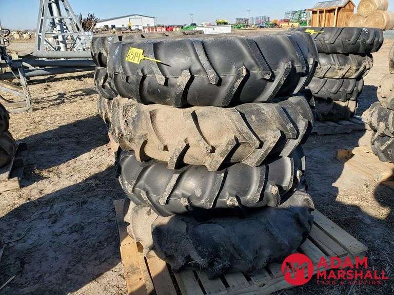 (4) Pivot Tires On Rims - 11.2-24, 8 Bolt - Adam Marshall Land ...