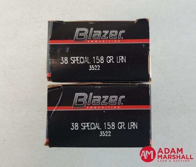 Blazer 38 Special - 158 Gr LRN (2 X 50) - Adam Marshall Land & Auction, LLC
