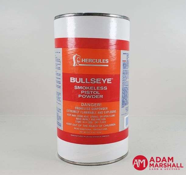 Hercules Bullseye Smokeless Pistol Powder (4 Lb) - Adam Marshall Land ...