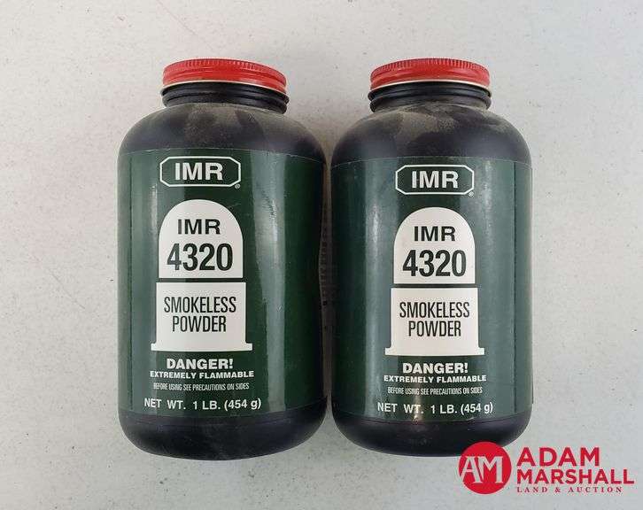 IMR 4320 Smokeless Powder (2 X 1 Lb) - Adam Marshall Land & Auction, LLC