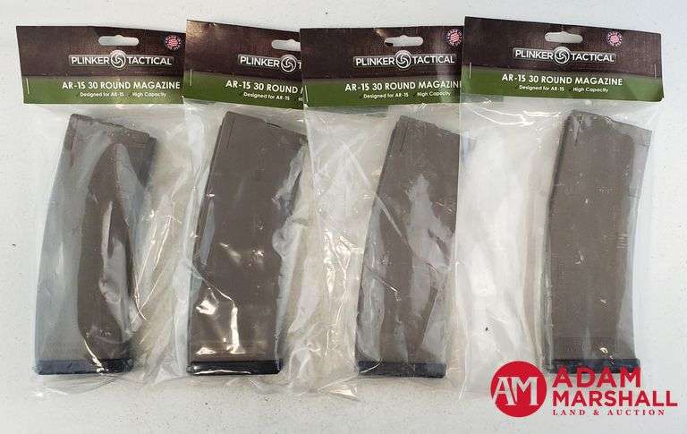 (4)Plinker Tactical AR-15 30 Rd Magazines - NIB - FirearmAuction.com