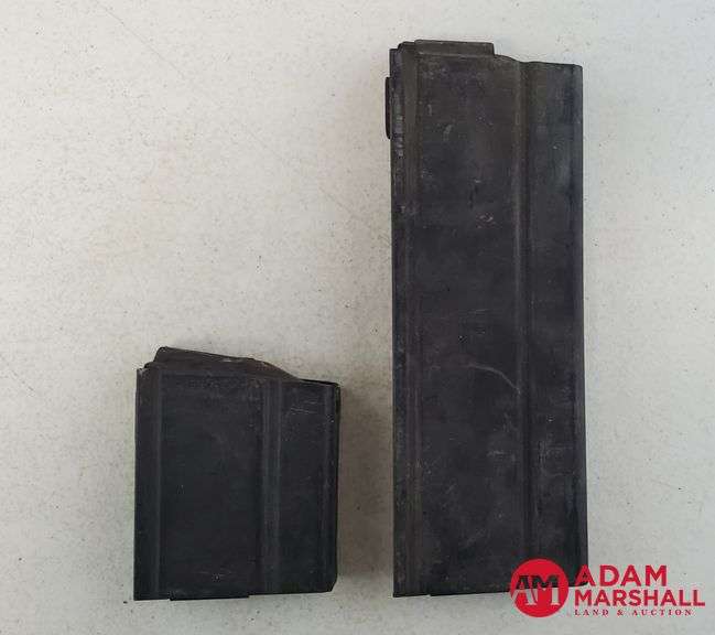 (2) M14 Metal Magazines: 10 Rd & 30 Rd - Adam Marshall Land & Auction, LLC