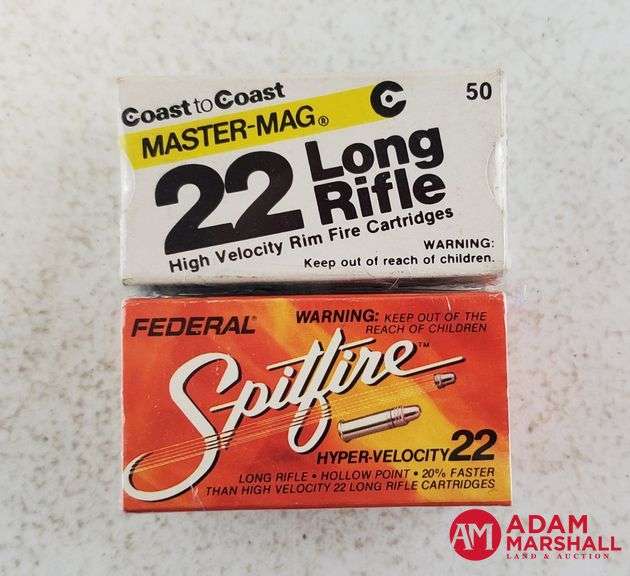 22 LR High Velocity: Master-Mag 40 Gr Copper Coated (1 X 50) + Federal ...