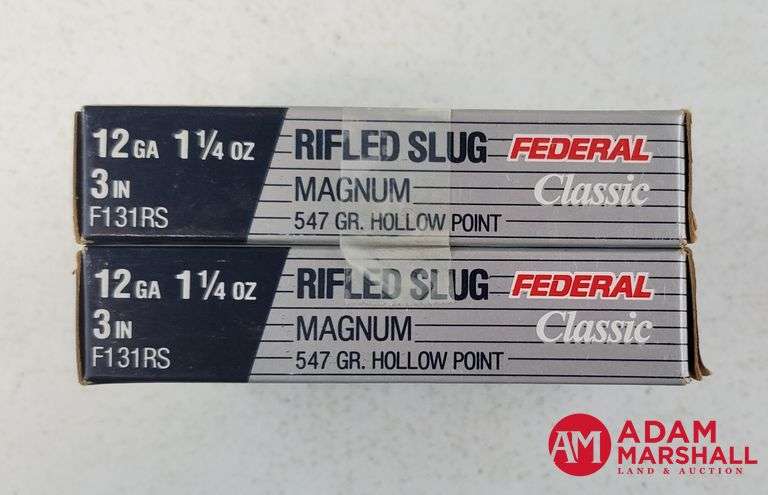 Federal Classic Rifled Slugs - 12 GA, 3", Magnum, 547 Gr HP (2 X 5 ...