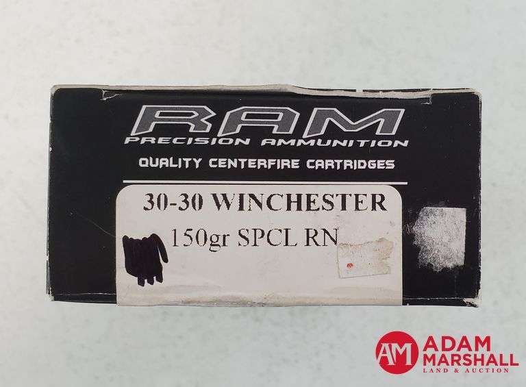 RAM 30-30 Win - 150 Gr SPCL RN (1 X 20) - Adam Marshall Land & Auction, LLC