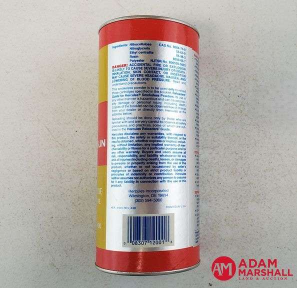 Hercules Unique Smokeless Pistol & Shotgun Powder (1 Lb) - Adam ...
