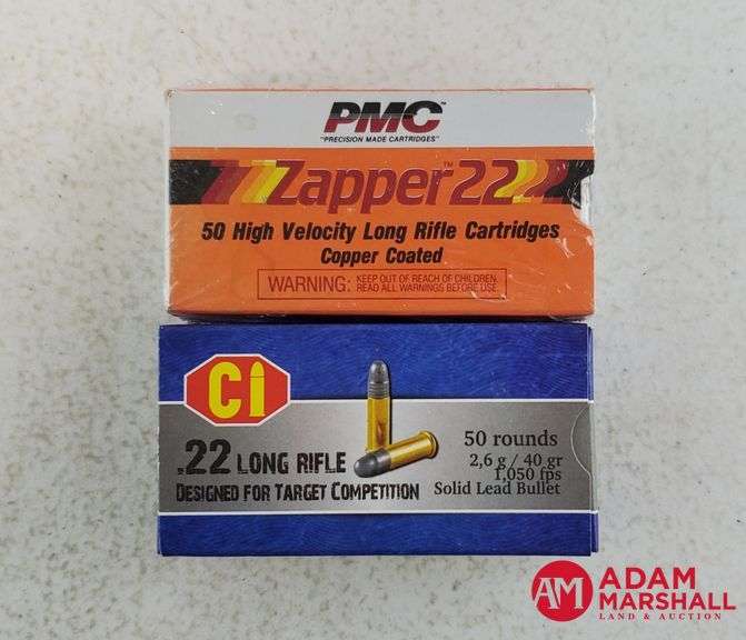 22 LR: PMC Zapper 22 HV Copper Coated (1 X 50) + CCI Target Competition ...
