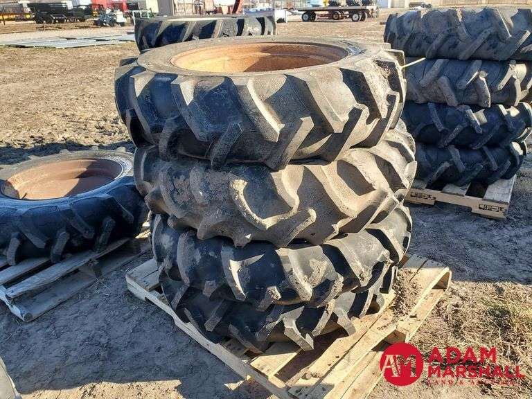 (4) Pivot Tires On Rims - 11.2-24, 8 Bolt - Adam Marshall Land ...