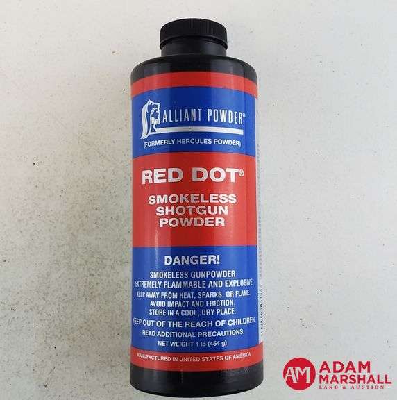 Alliant Red Dot Smokeless Shotgun Powder (1 Lb) - Adam Marshall Land ...