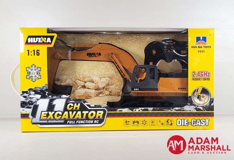 Unused Hui Na Toys Model 1531 1:16 Scale 11CH Remote Control Excavator ...