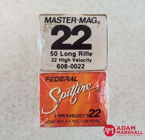 22 LR High Velocity: Master-Mag 40 Gr Copper Coated (1 X 50) + Federal ...