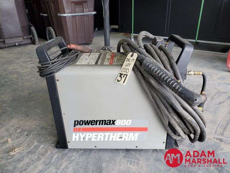 Hypertherm Powermax 800 Plasma Cutter - Adam Marshall Land & Auction, LLC