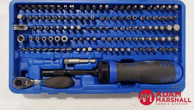 Cornwell Blue Power Ratcheting Screwdriver Bit Set - Adam Marshall Land ...