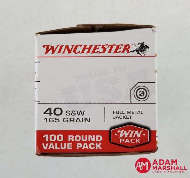 Winchester Target 40 S&W - 165 Gr FMJ (1 X 100) - Adam Marshall Land ...