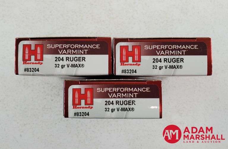 Hornady Superformance Varmint 204 Ruger - 32 Gr V-Max (3 X 20) - Adam ...