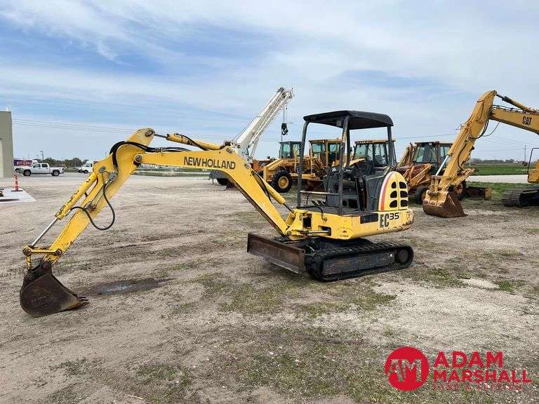 New Holland EC35 Mini Excavator - Diesel - Adam Marshall Land & Auction ...