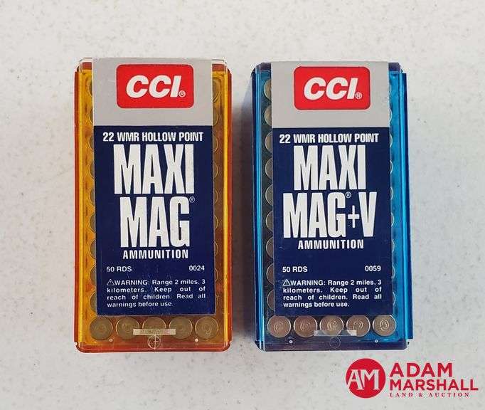 CCI 22 WMR HP - Maxi Mag 40 Gr (1 X 50) + Maxi Mag 30 Gr + V (1 X 50 ...